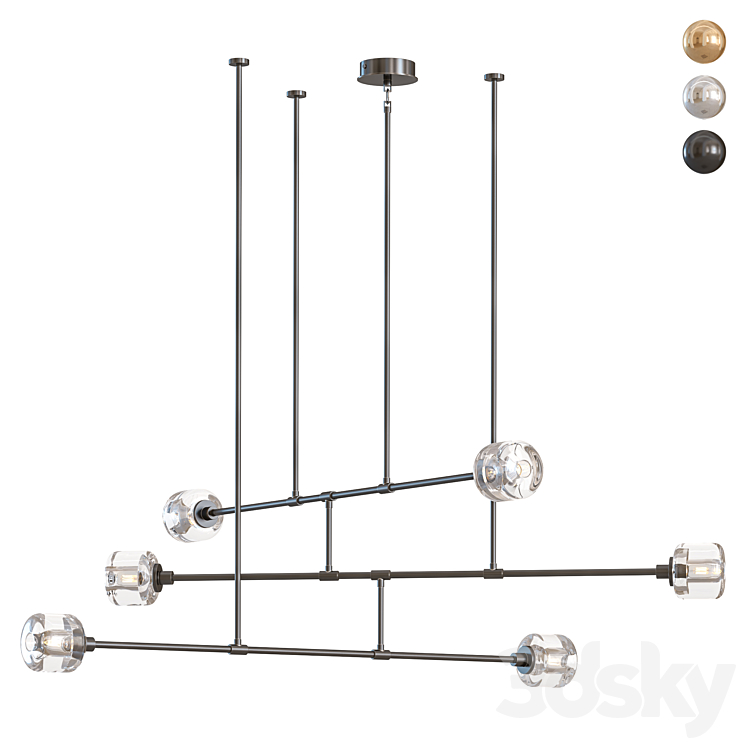 Demaret Mobile Chandelier - Pendant light - 3D model