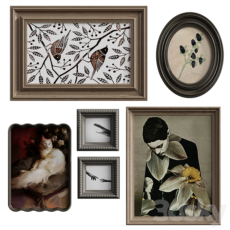Decorative wall paintings 86 - Frame - 3D model