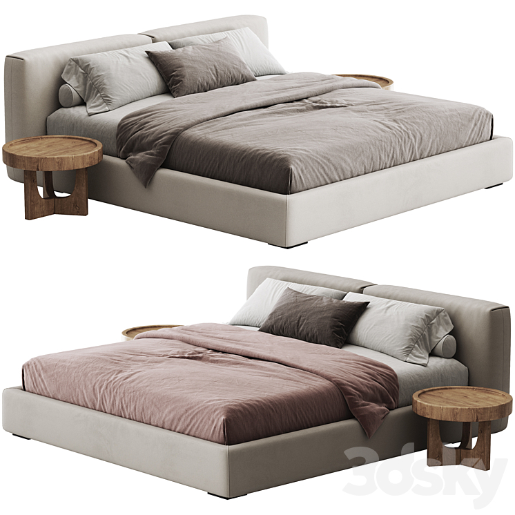 Flexform Asolo Bed - Bed - 3D model