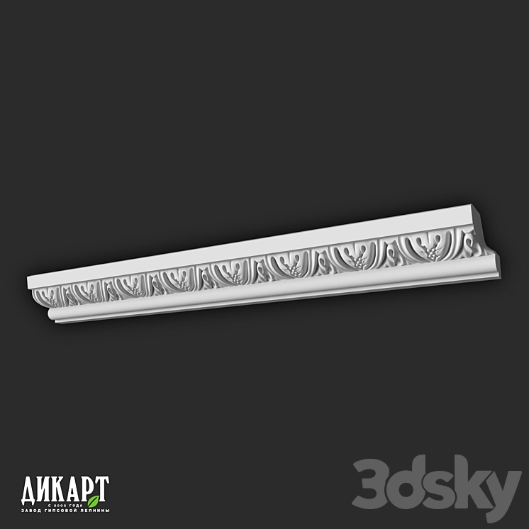 Dikart Dk-64 72Hx64mm 12/25/2025 - Decorative plaster - 3D model
