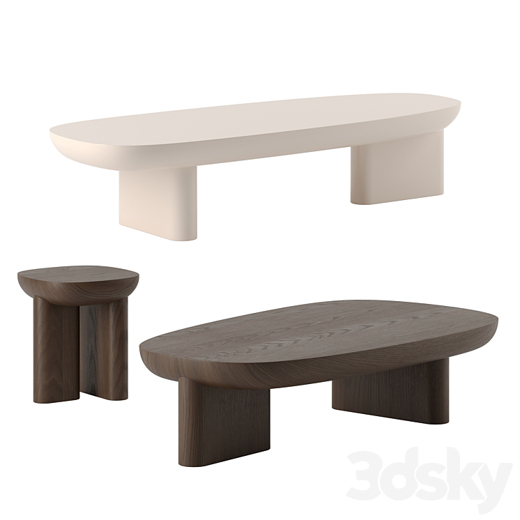 Jimmy coffee tables by Pierre Frey - Table - 3D model