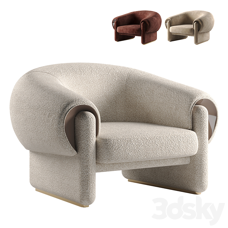 MEZZO Collection - SHELBOURNE armchair - Arm chair - 3D model