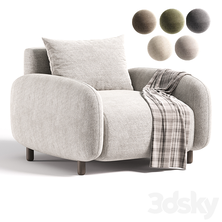 Masse Armchair - Arm chair - 3D model