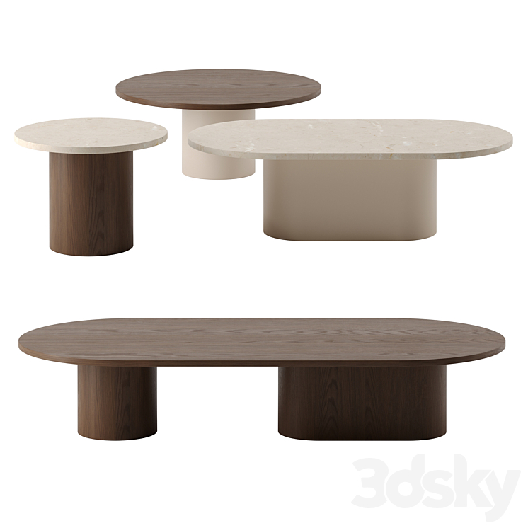 Arcade coffee tables by Ditre Italia - Table - 3D model