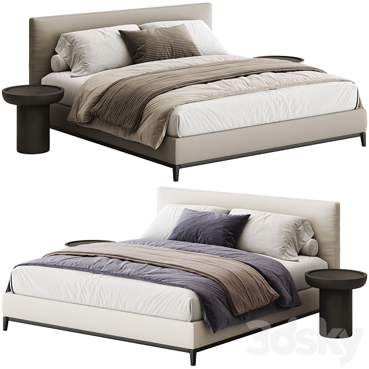 Minotti Andersen Bed - Bed - 3D model