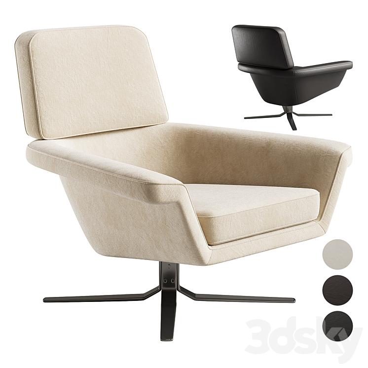 Blake-Soft Armchair - Arm chair - 3D model