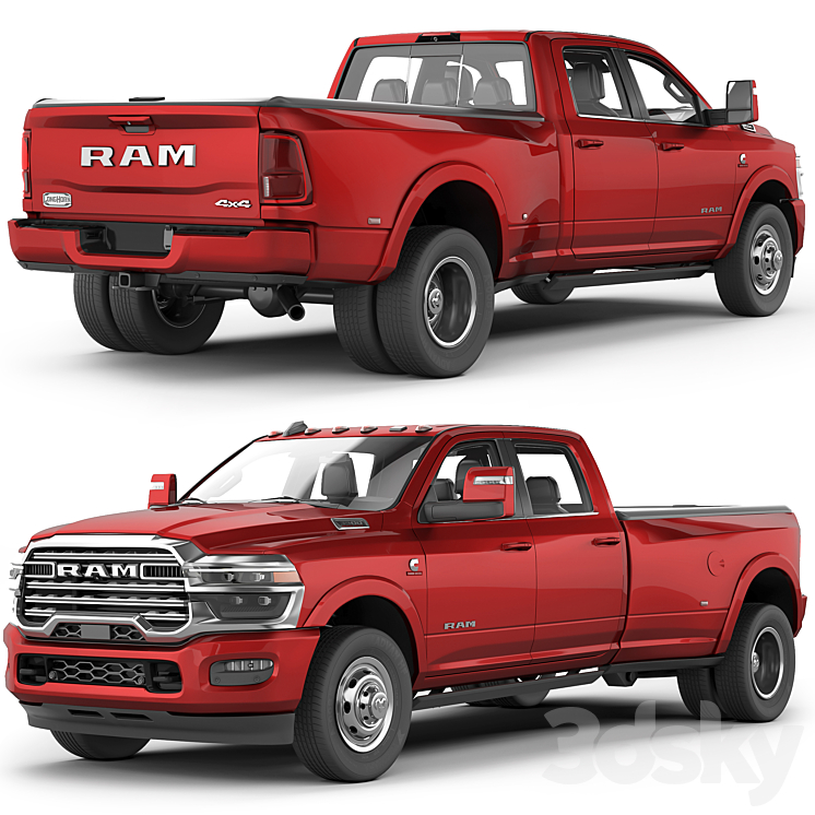 RAM 3500 HD Longhorn 2025 - Ground Transport - 3D model