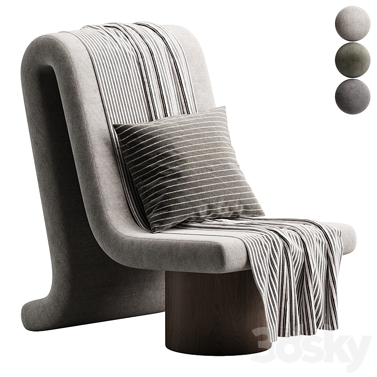 Slump Chair by Anna Karlin - Arm chair - 3D model