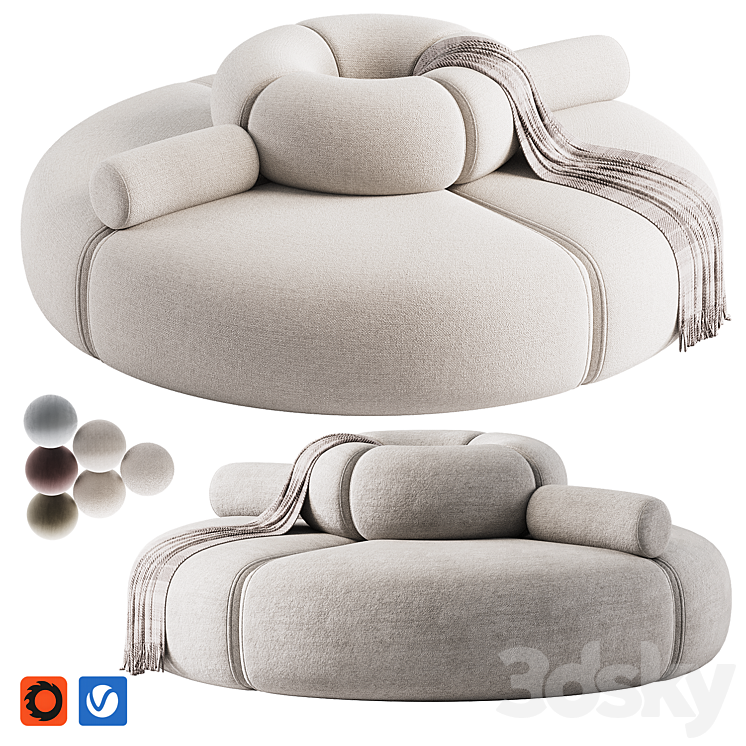 Modular Sofa Design by Norm Architects - Sofa - 3D model