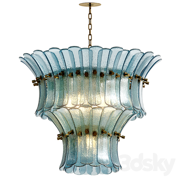 Eichholtz 2 Layers Toscano Chandelier - Pendant light - 3D model