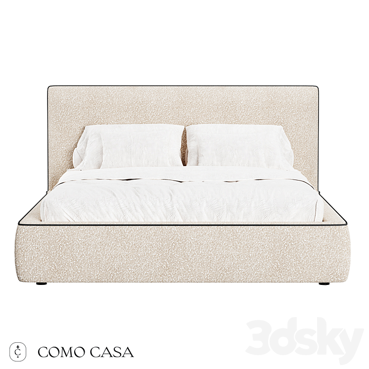 Barolo area bed Como Casa - Bed - 3D model