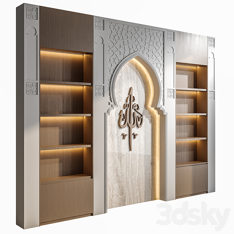 Safa Luxury Islamic Feature Wall - Other decorative objects - 3D model