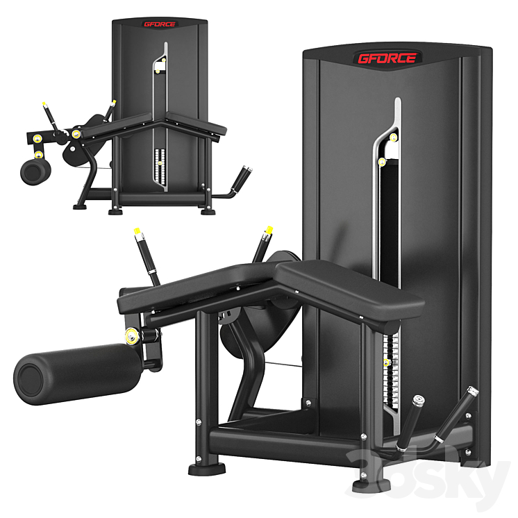 Prone Leg Curl Befitnow - Sports - 3D model