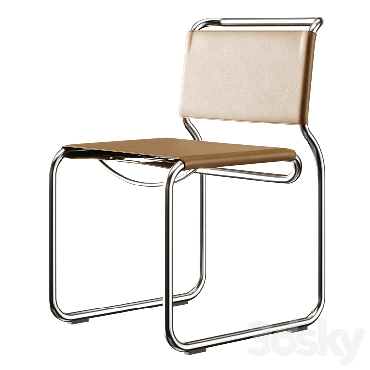 Cassina CH66 Cantilever Chair Bauhaus Dining Chair - Chair - 3D model