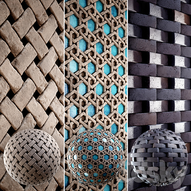 Brick Materials - 3D Models Collection