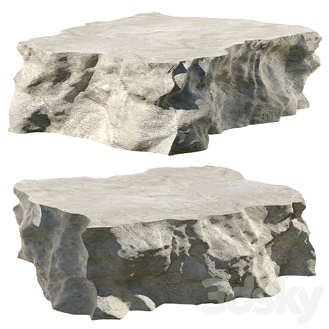 Rock tables - 3D Models Collection