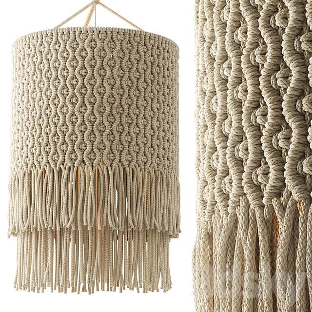 Macrame Pendant Light - 3D Models Collection